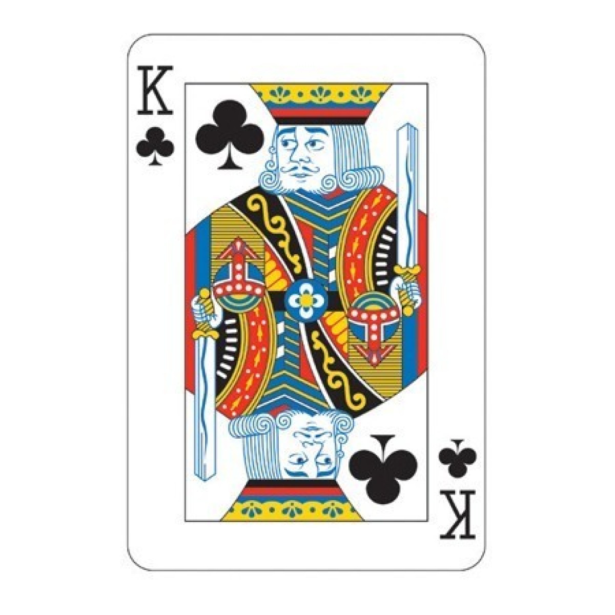 COLGANTE SILUETA CARTA AS REY TREBOL