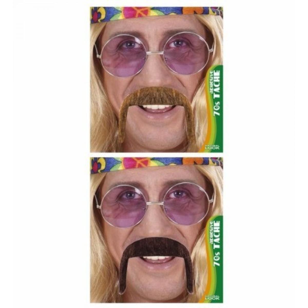 BIGOTE AÑOS 70 SURTIDO 2 COLORES