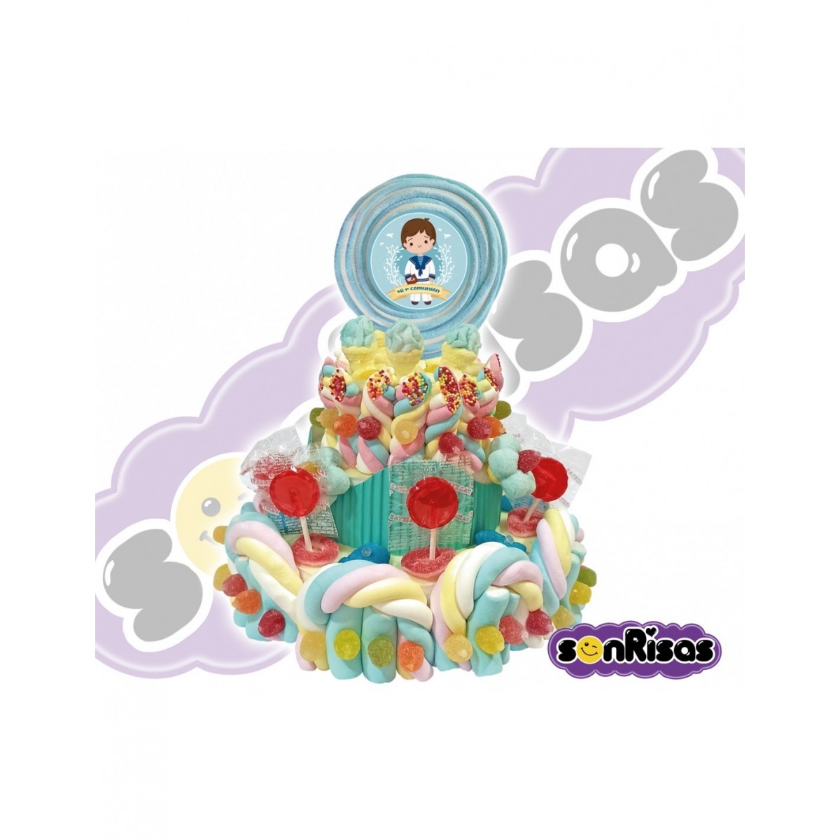 TARTA CHUCHE ROLLER NIÑO COMUNION 747GR