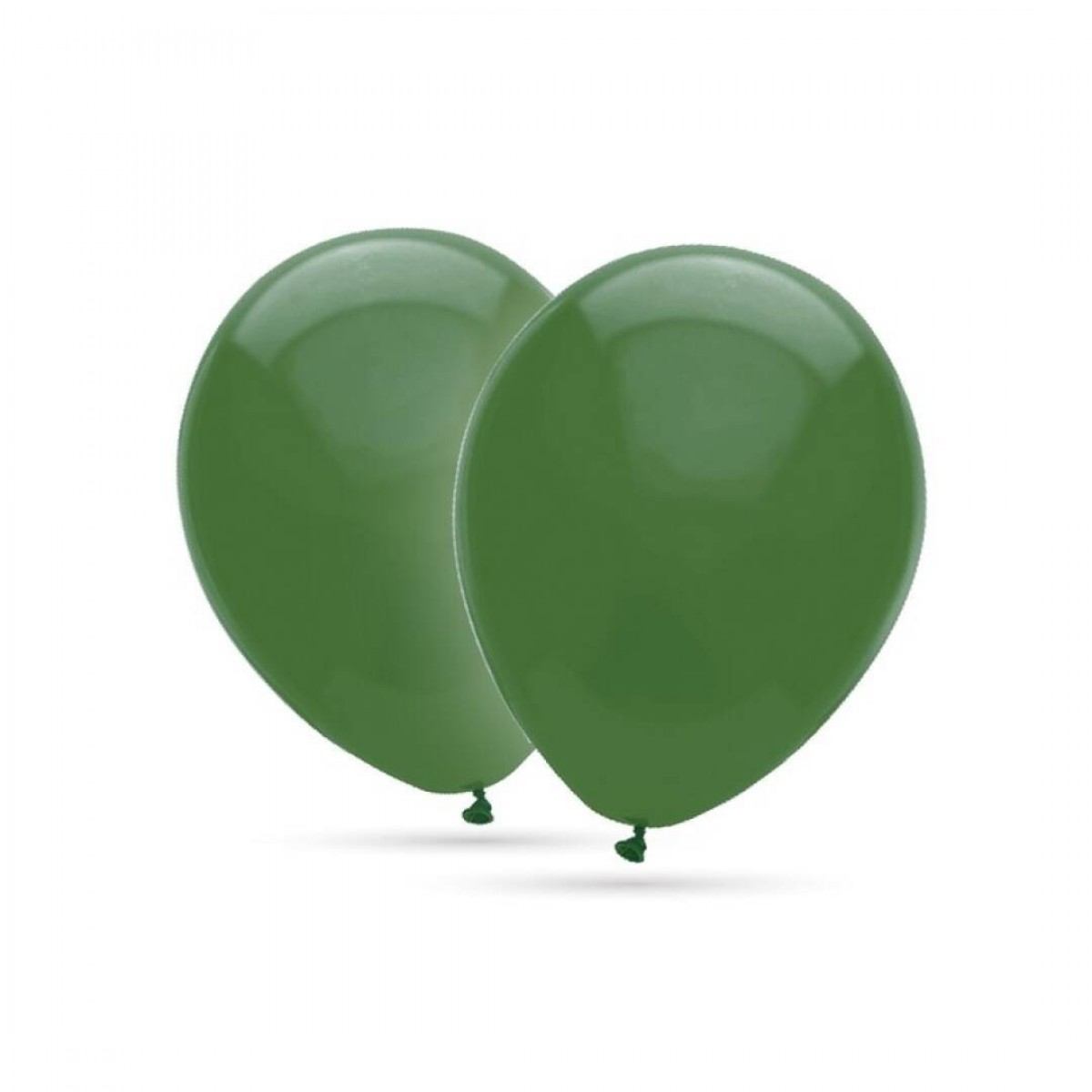 50 GLOBOS 11" 12G VERDE BOTELLA