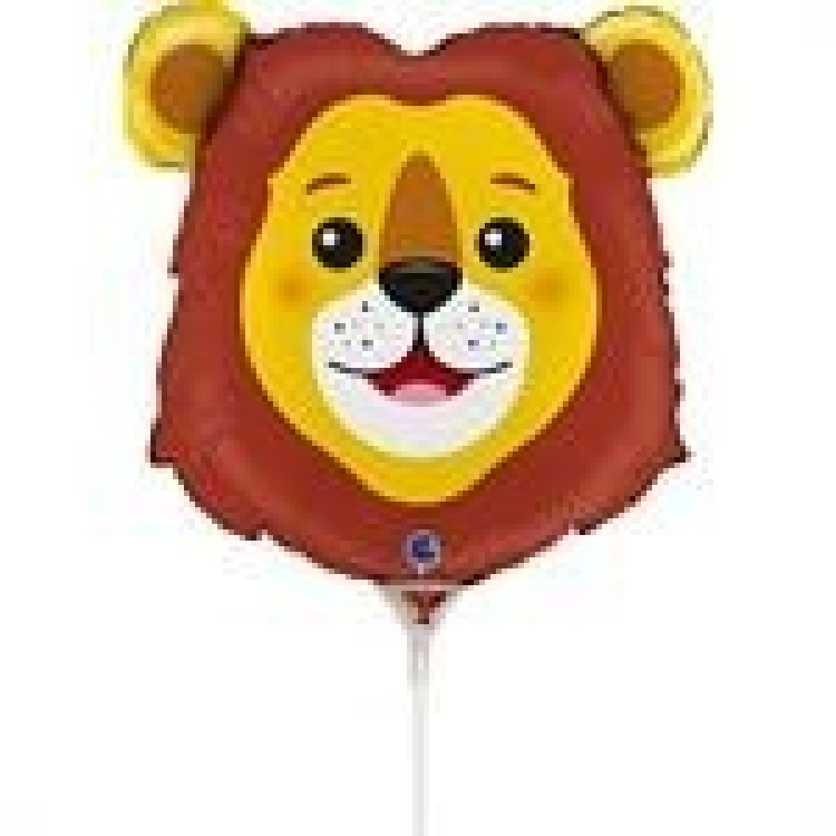 GLOBO 14" PALO CABEZA LEON