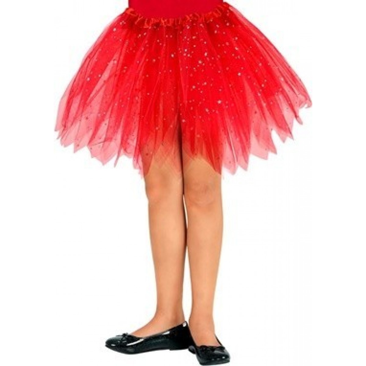 TUTU INFANTIL ROJO BRILLANTE 30CM