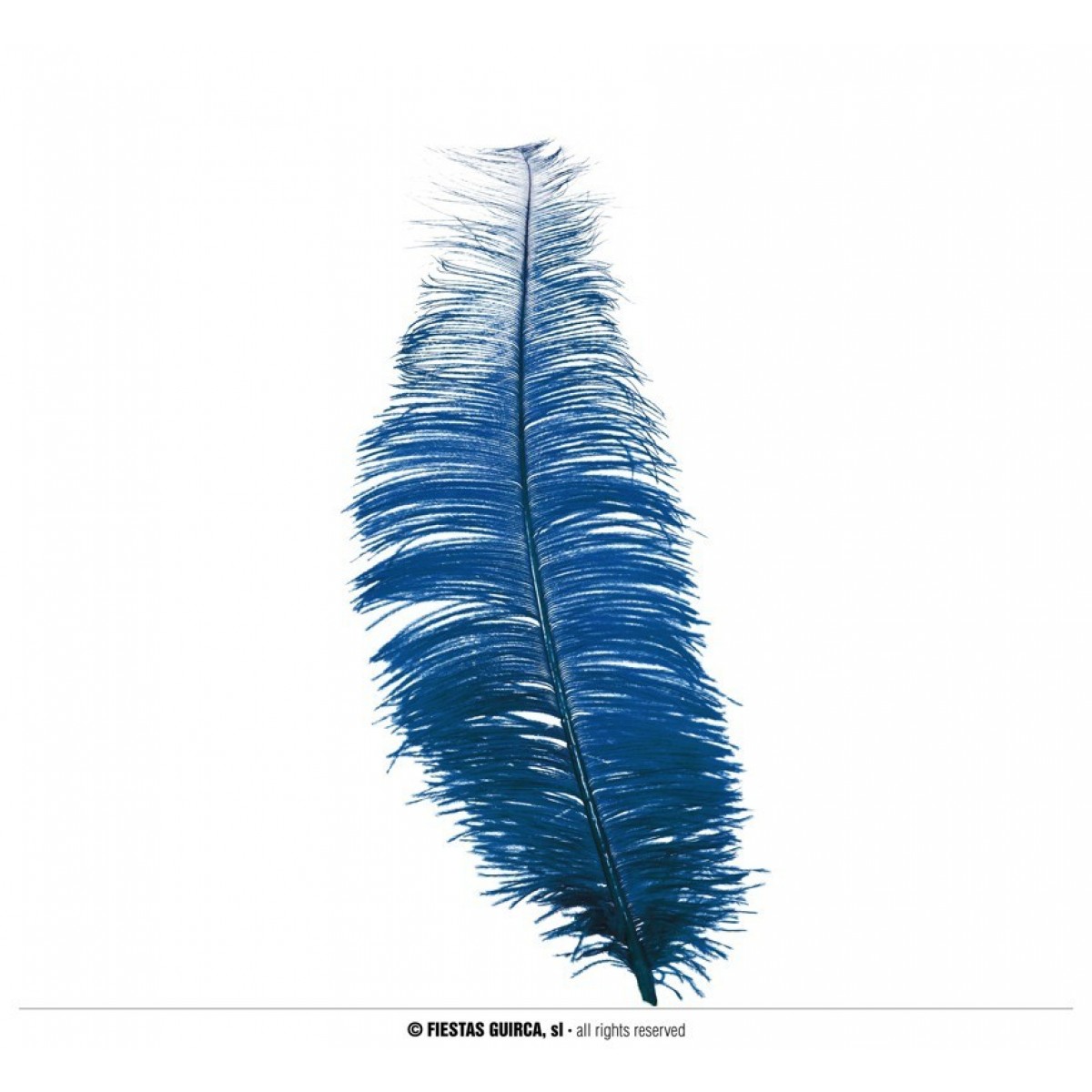PLUMA AVESTRUZ AZUL 30CM